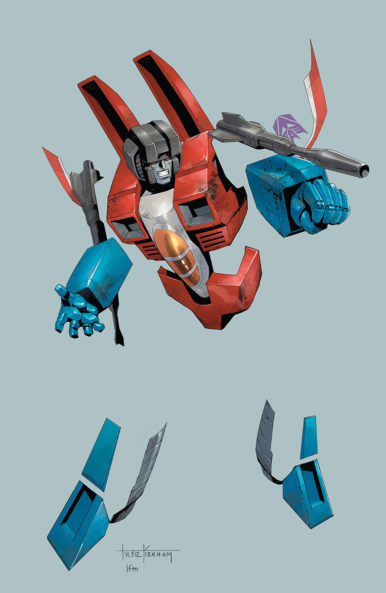 Transformers #18 Unknown Comic Tyler Kirkham Negative Space Virgin Var ...